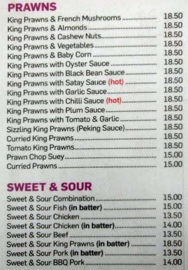 Menu at Golden Horse Chinese Restaurant, Caboolture, 92 Morayfield Rd