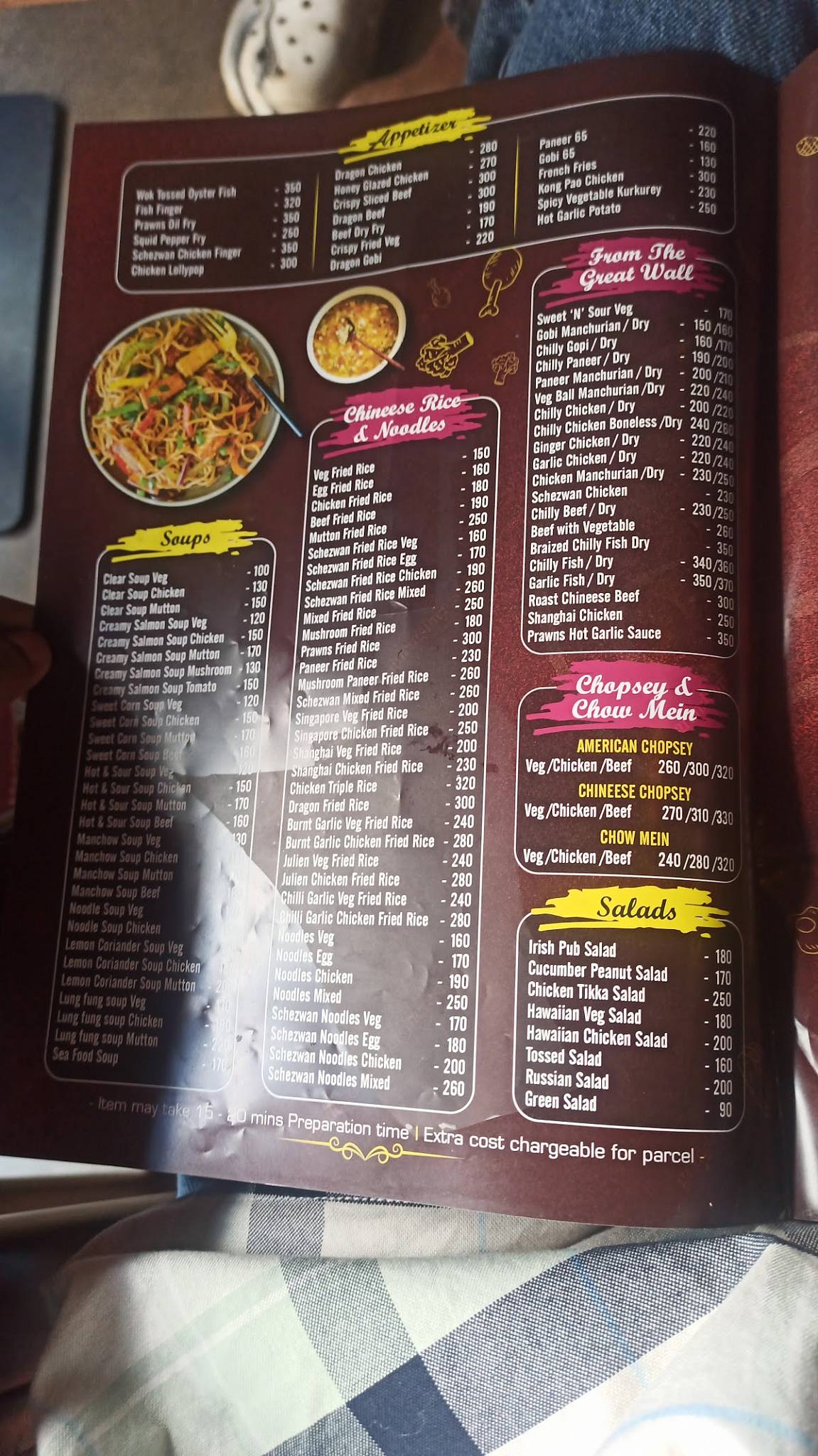 Menu at Grandeur Multicuisine Restaurant, Parippally