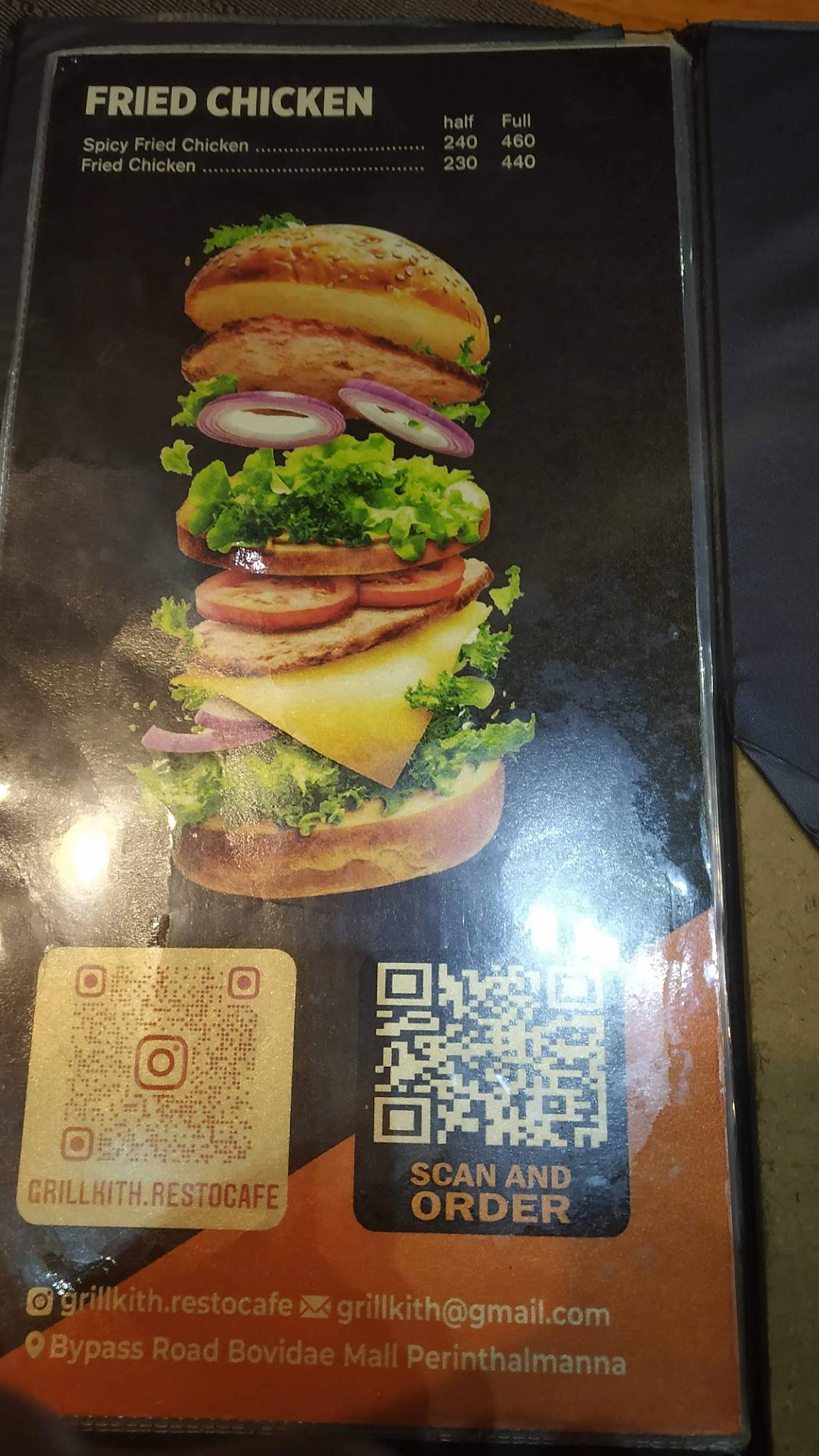 Menu at Grillkith resto &cafe, Perintalmanna