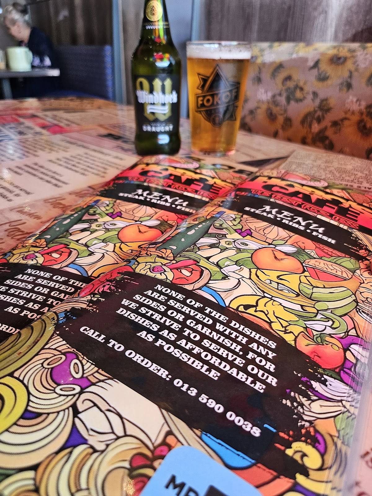Menu at HOBOS restaurant, Middelburg