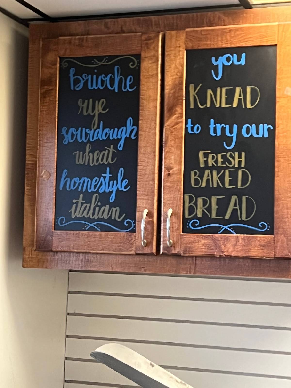 Menu at Haas Bakery, Oregon
