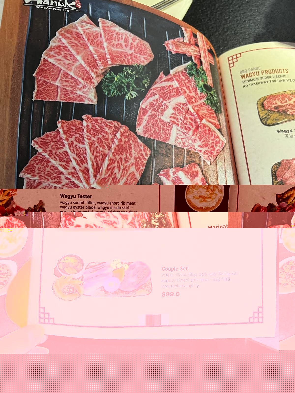 Carta de Hanok Korean BBQ Dickson, Dickson