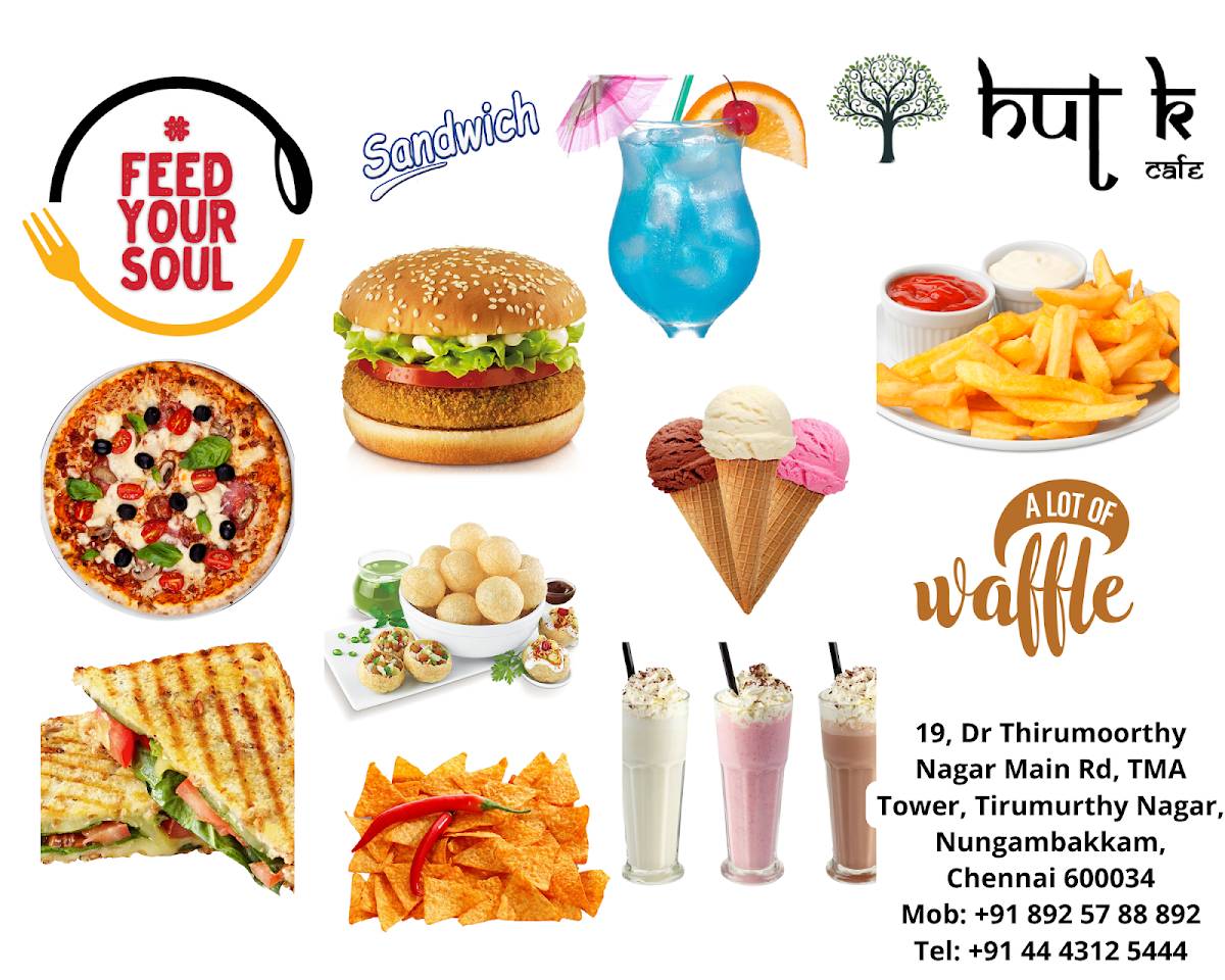 Menu at Hut K Cafe, Chennai
