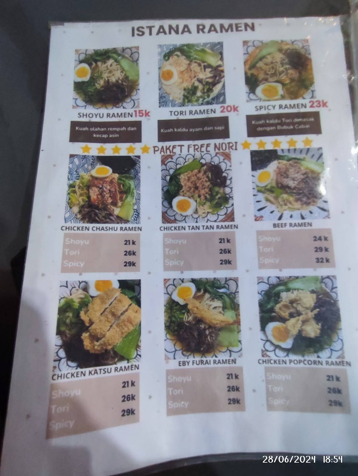 Menu at ISTANA HOTPLATE ( PEPPER RICE & STEAK Sapi Ayam HOTPLATE ...