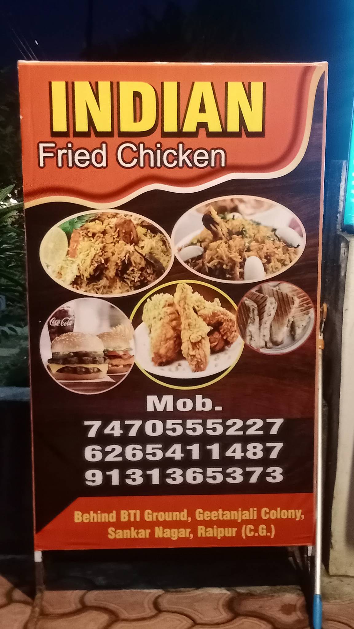 Menu at Indian Fried Chicken, Raipur, Indian fried Chicken