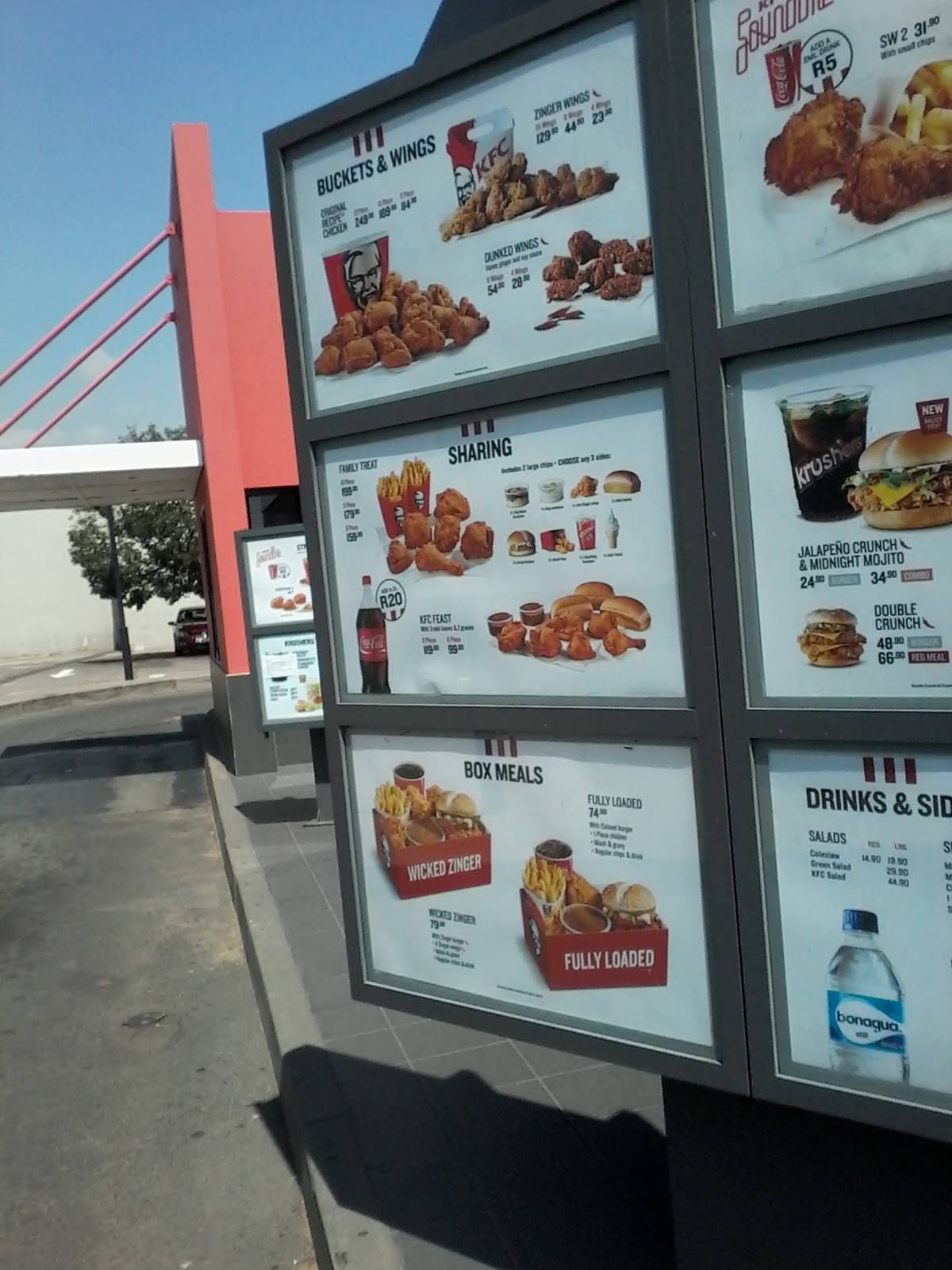 Carta del restaurante KFC Kriel, Kriel