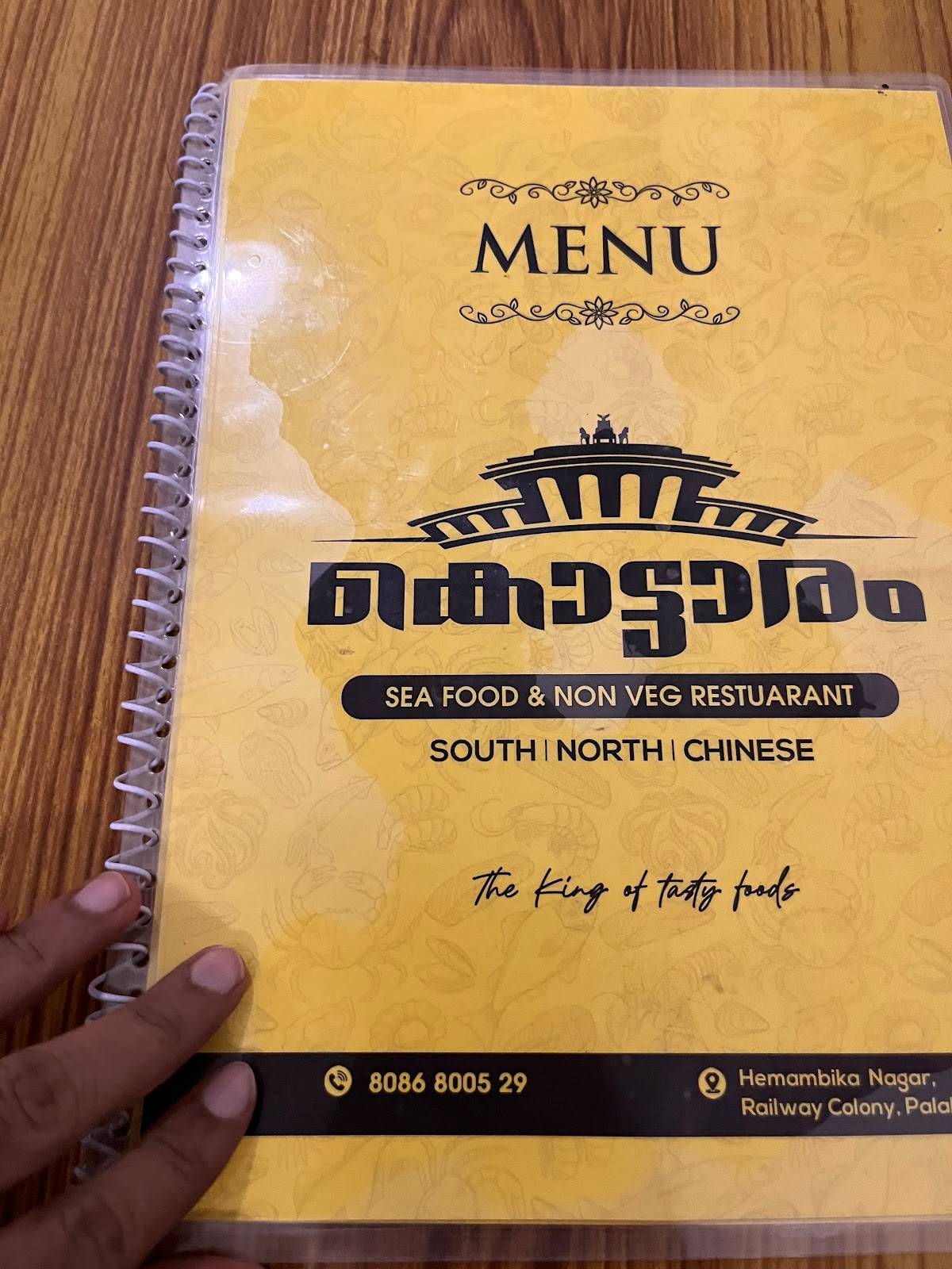 Menu at KOTTARAM SEAFOOD AND NONVEG RESTAURANT, Palakkad