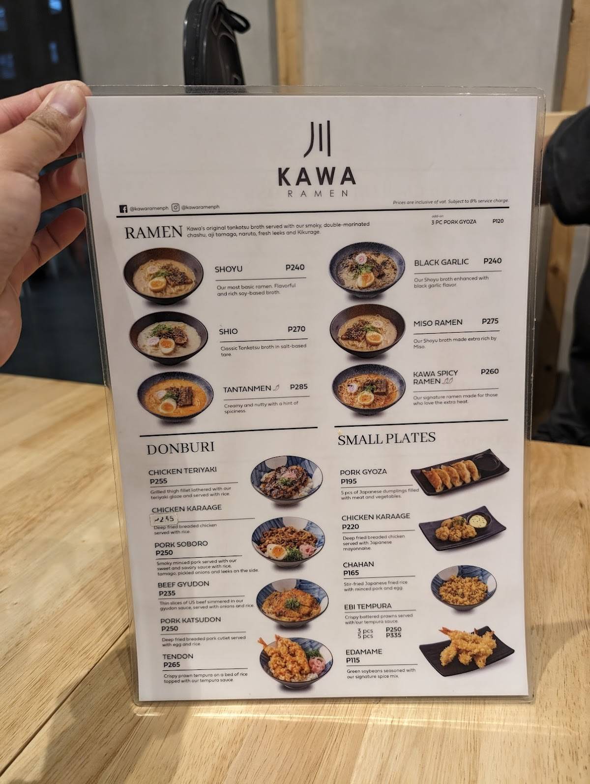 Menu at Kawa Ramen - Avida Verte BGC restaurant, Taguig