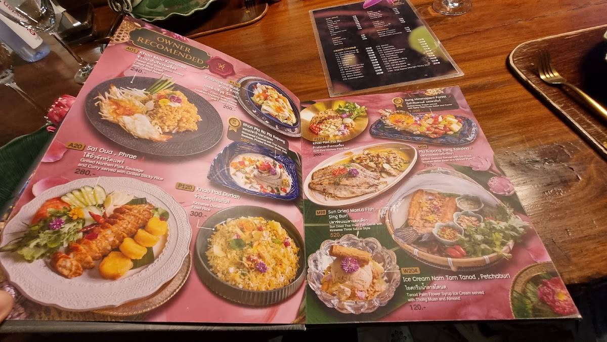 Menu at Kinnaree by Vanessa WU restaurant, Bangkok, 43 Soi Sukhumvit 8