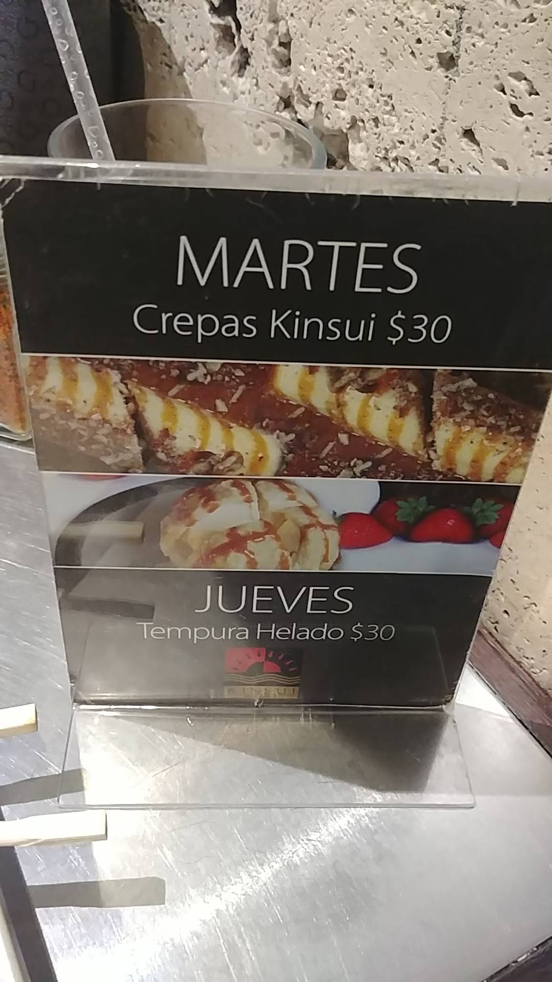 Carta del restaurante Kinsui, Ciudad Juarez, Av. Paseo Triunfo del la ...