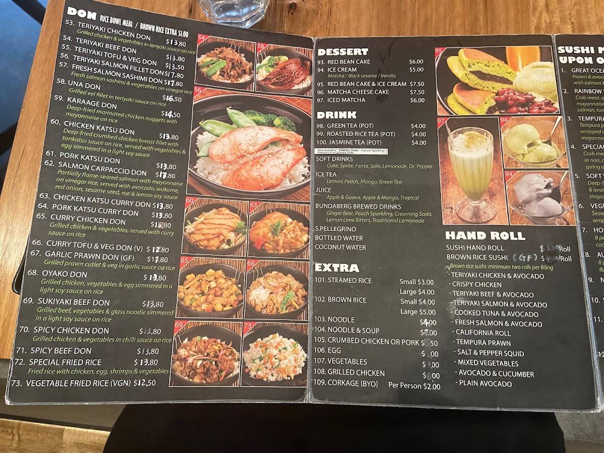 Menu at Koi Ramen Sushi Don restaurant, Bentleigh