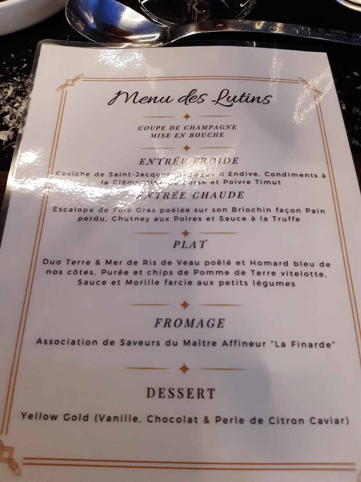Menu au Restaurant L' Albatros, Anzin-Saint-Aubin