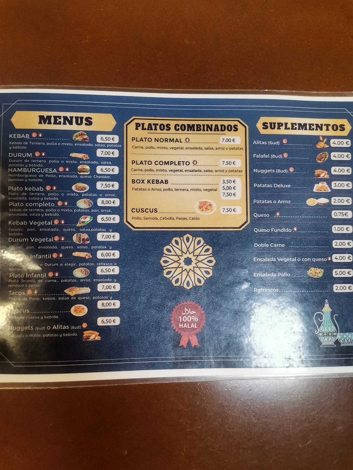 Carta de Restaurante La Tetera, Cuenca