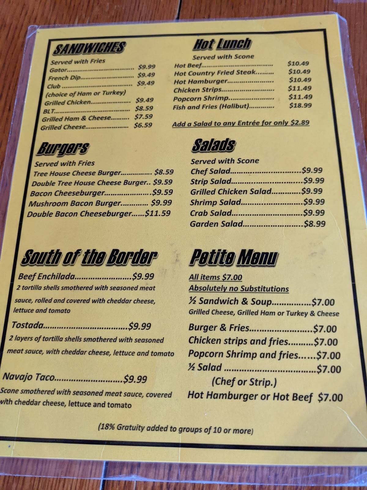 Menu at Leslie's Family Tree Restaurant, Santaquin