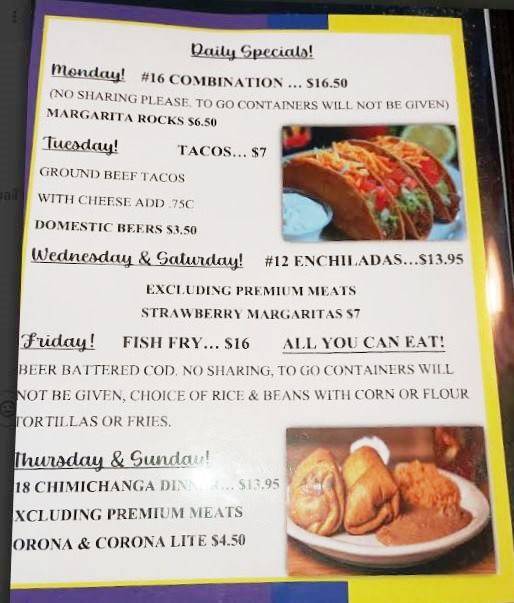 Menu at Little Cancún of Franklin restaurant, Franklin, S 27th St A