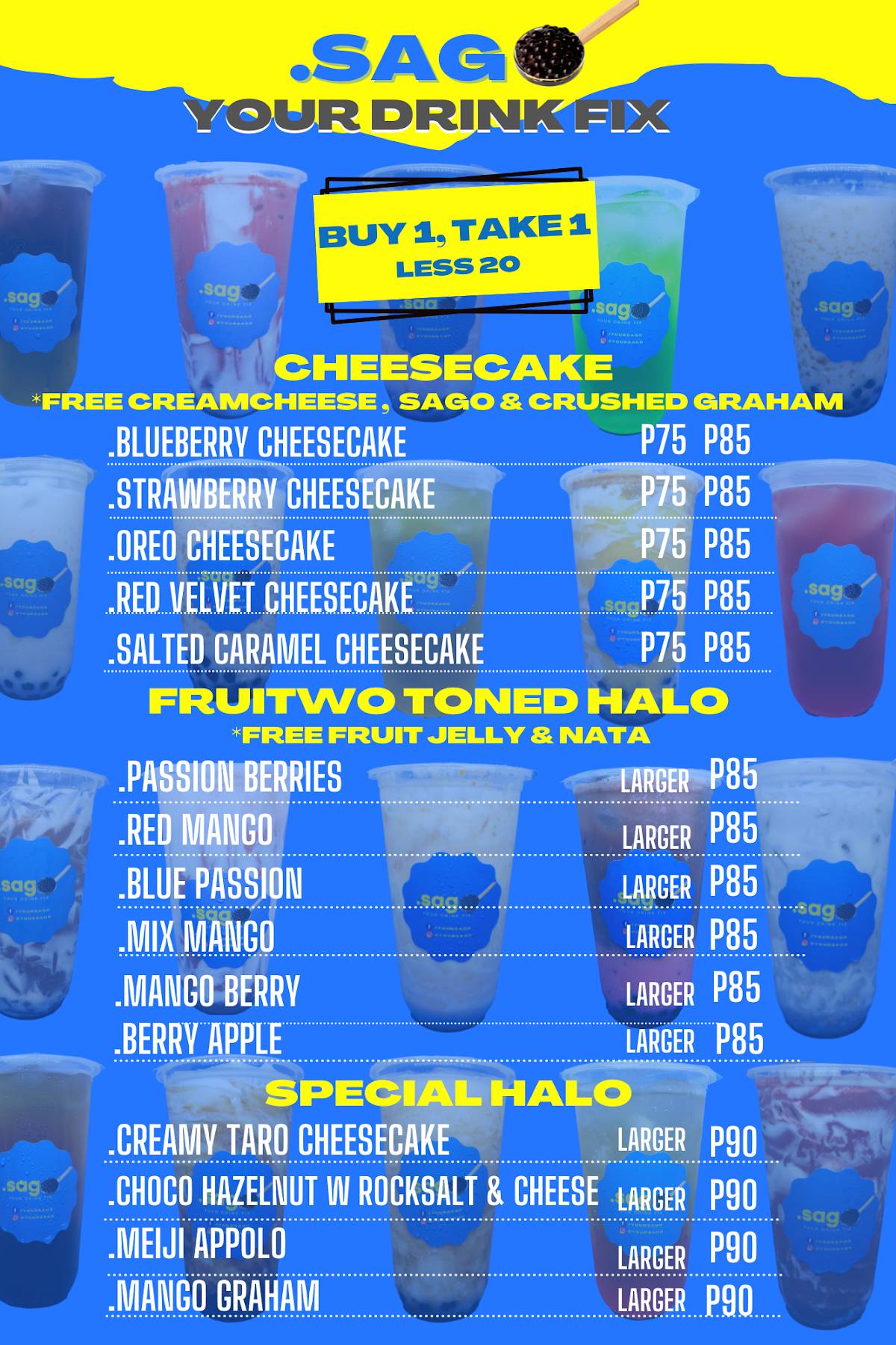 Menu at Magnolia Manukang Bayan restaurant, San Jose del Monte City