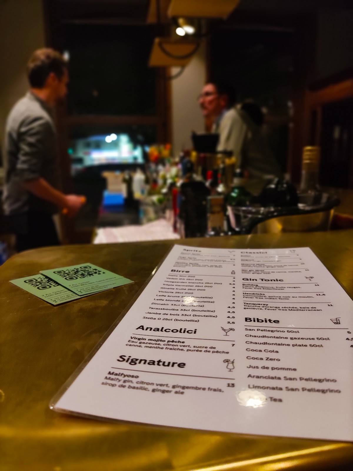 Menu au MiTo Orban, Woluwe-Saint-Pierre