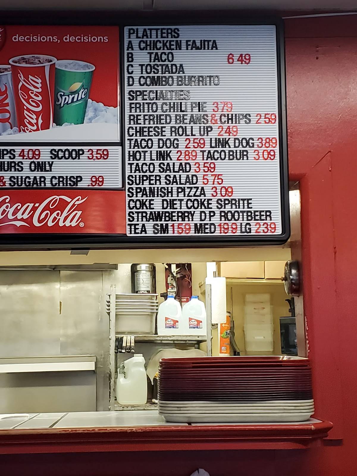 Menu at Mid Del Taco Inc restaurant, Del City