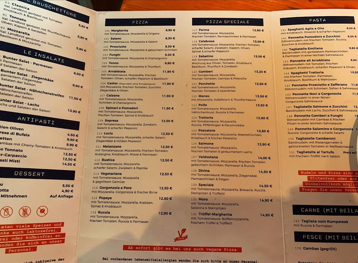 Speisekarte von Moro 112 Ristorante restaurant, Münster, Mecklenbecker ...