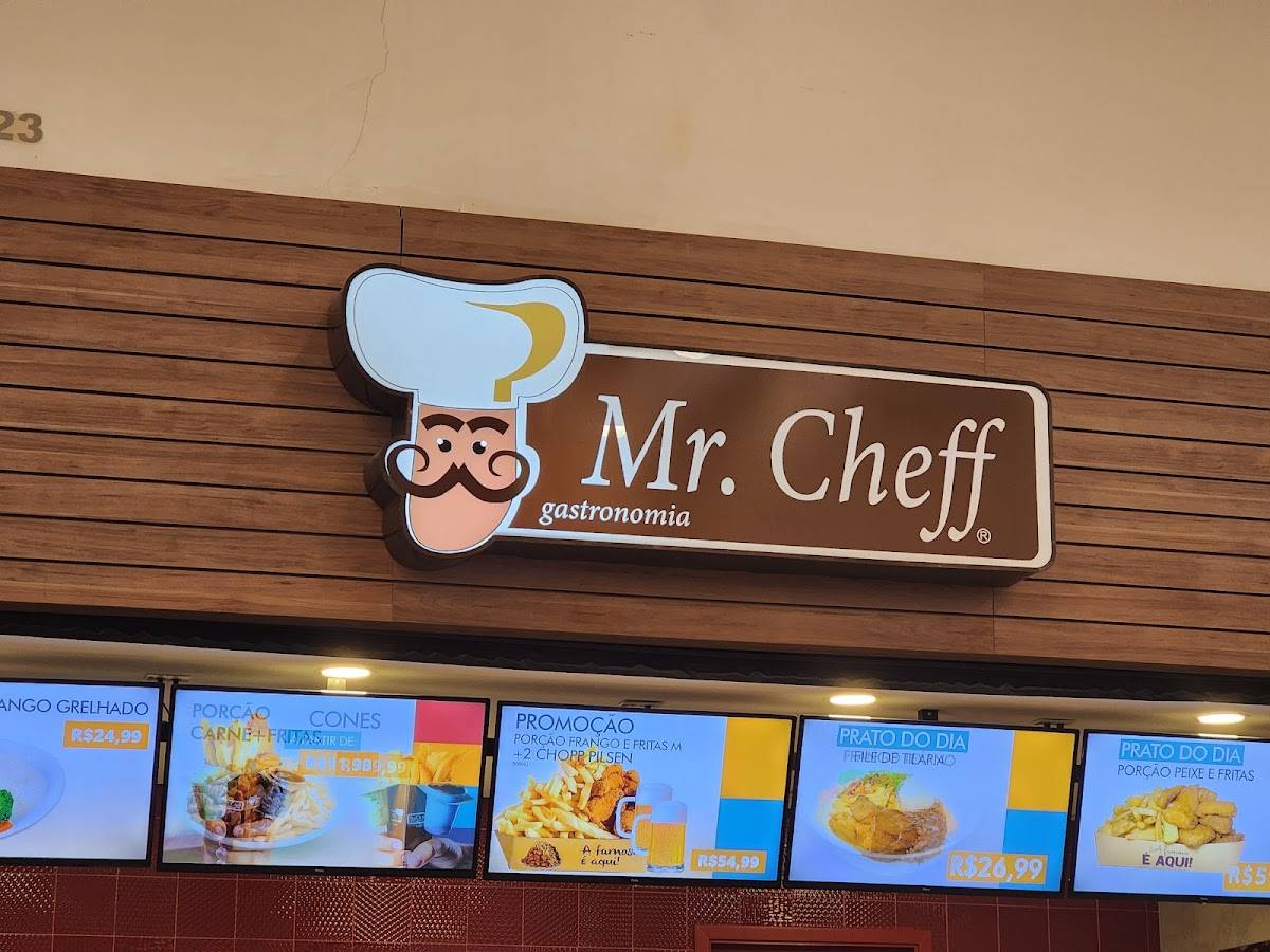 Menu at Mr. Cheff restaurant, Curitiba, R. Brg. Franco