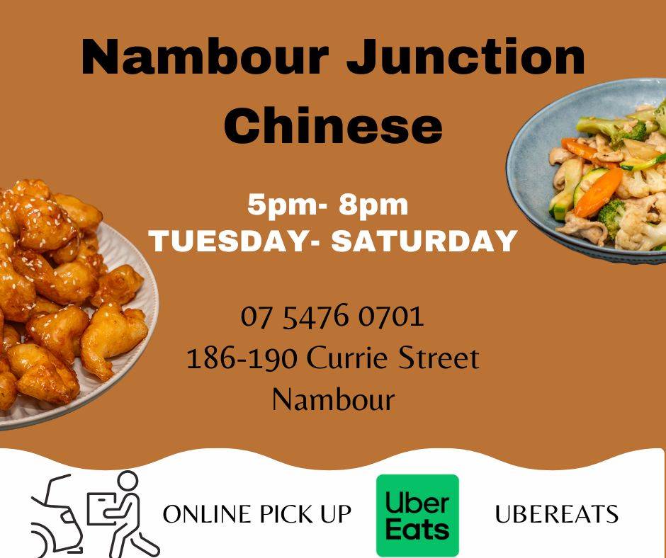 Menu at Nambour Junction Eatery (Chinese Take-Away) restaurant, Nambour