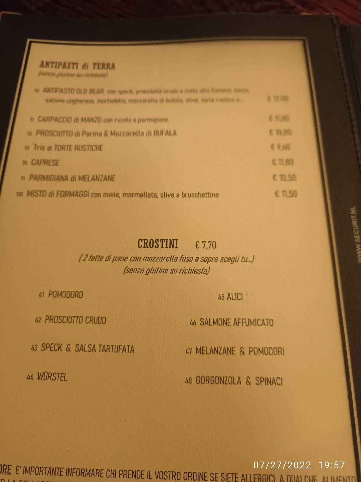 Menu At Old Bear Restaurant Rome Via Dei Gigli D Oro menu-at-old-bear-restaurant-rome-via-dei-gigli-d-oro