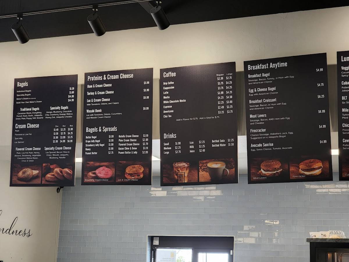 Carta de Old School Bagel Cafe, Oklahoma City, S Mustang Rd Suite D