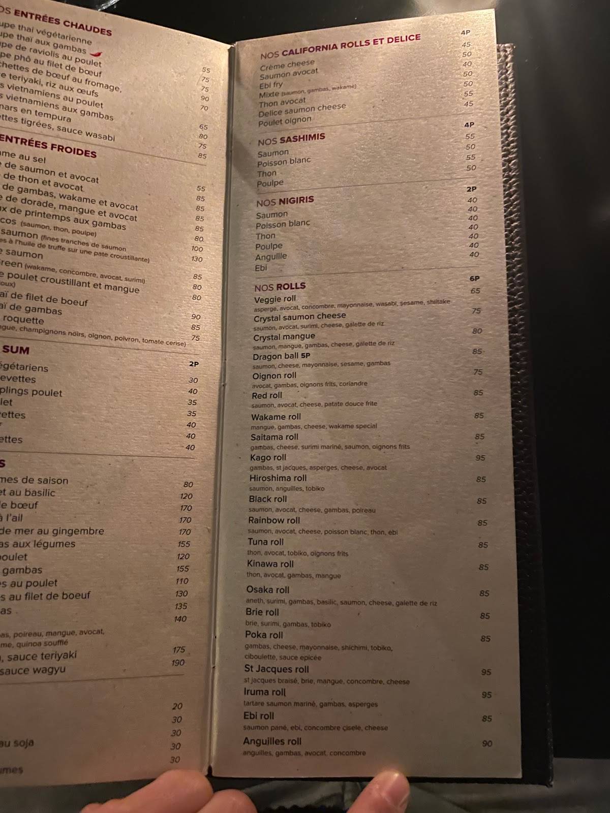Speisekarte von POKA by Katsura restaurant, Marrakesch