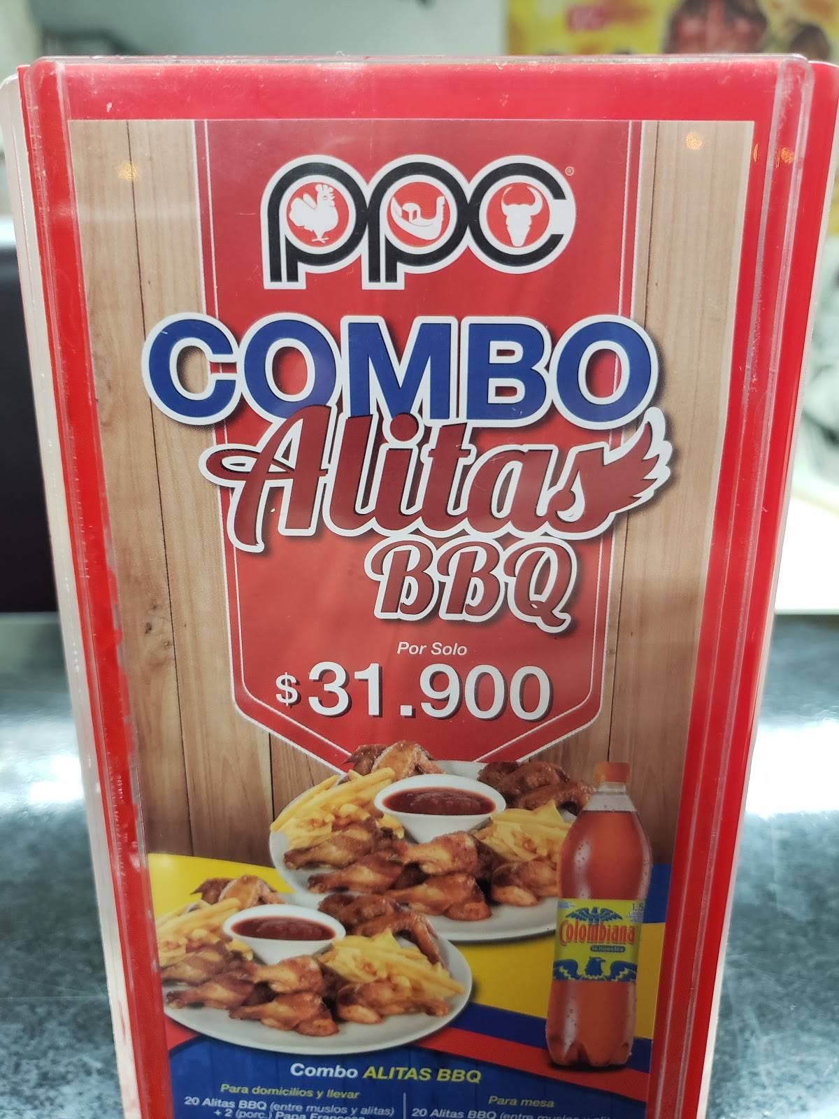 Carta del restaurante PPC Pollo Pizza Carne Av. Suba, Bogotá, Av Suba #5