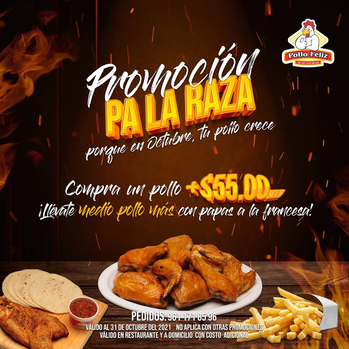 Carta del restaurante Pollo Palénque Centro, Tuxtla Gutiérrez, Central ...