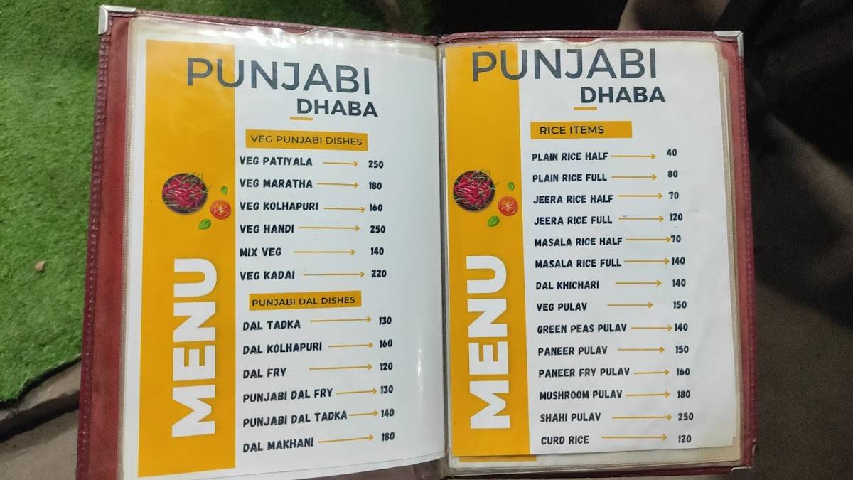 Menu at Punjabi Dhaba Veg Non-Veg, Pune
