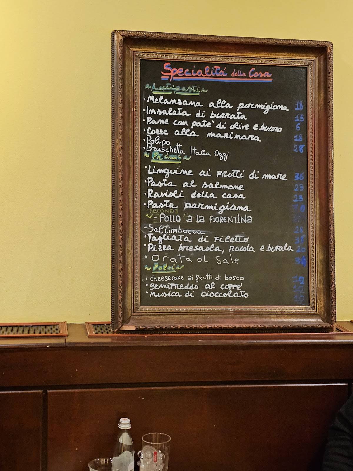 Menu at Ristorante Italia Oggi restaurant, Amsterdam, Binnen ...