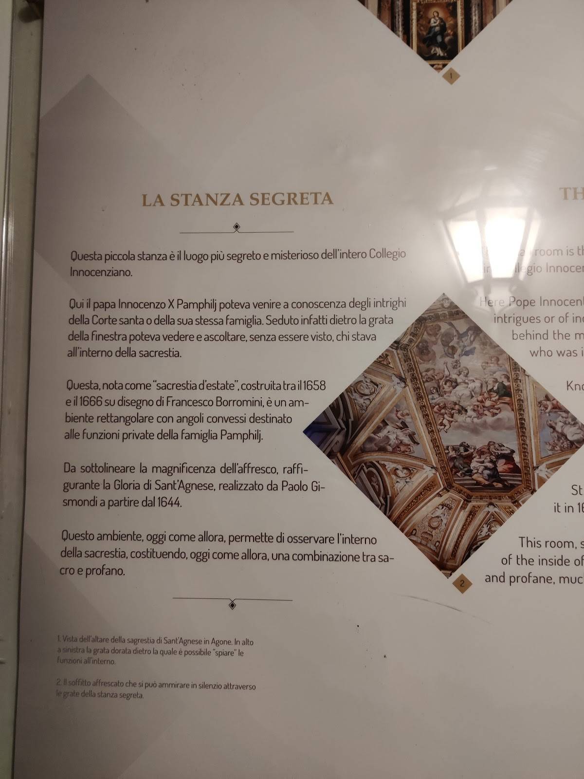Menu at Ristorante la Campana, Rome