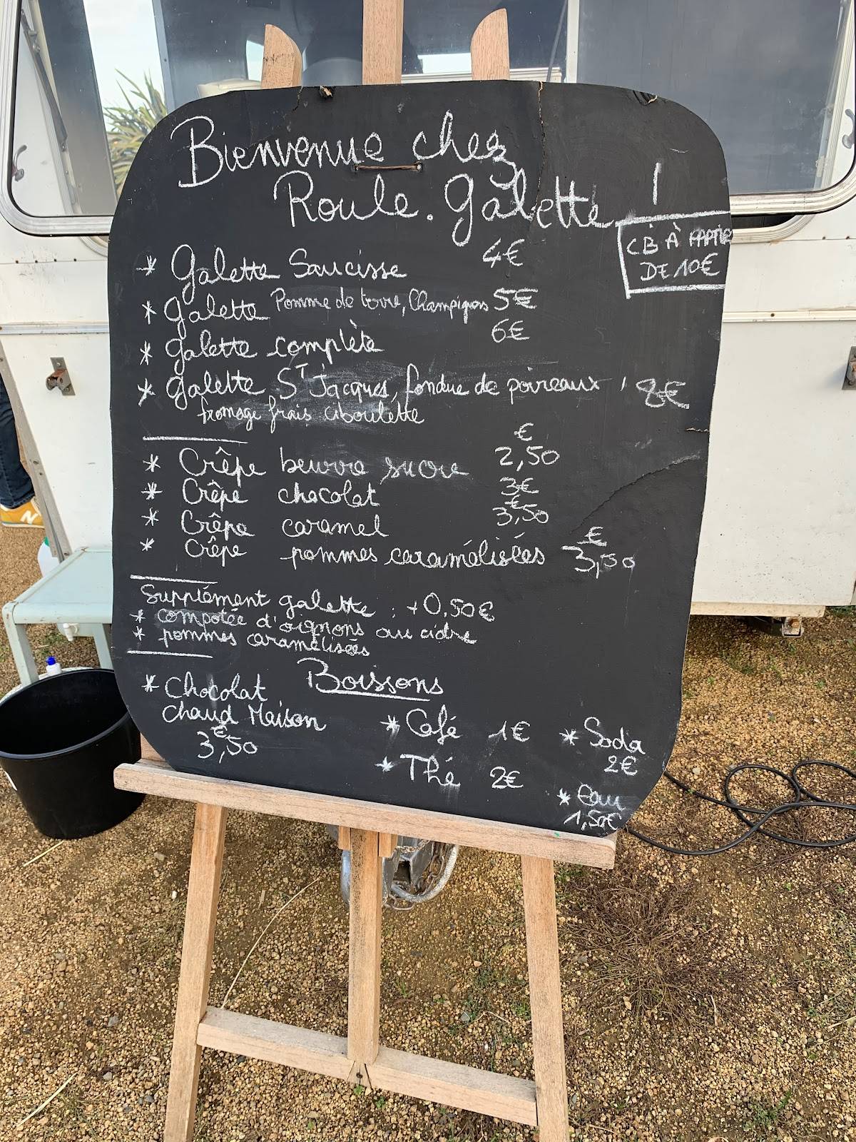 Menu at Roule Galette restaurant, Saint-Quay-Portrieux