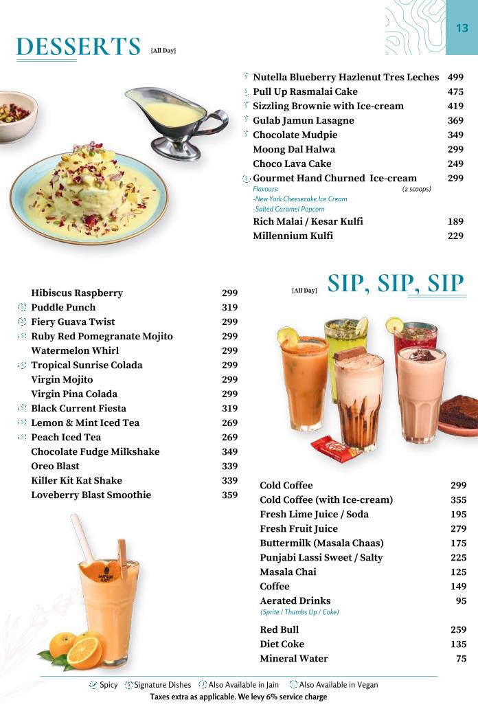 Menu at Saffron & Soy, Mumbai