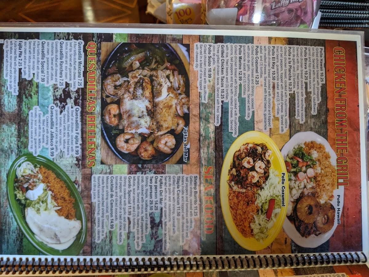 Menu at Señor Barrigas Mexican Restaurant-Mound City, Mound City