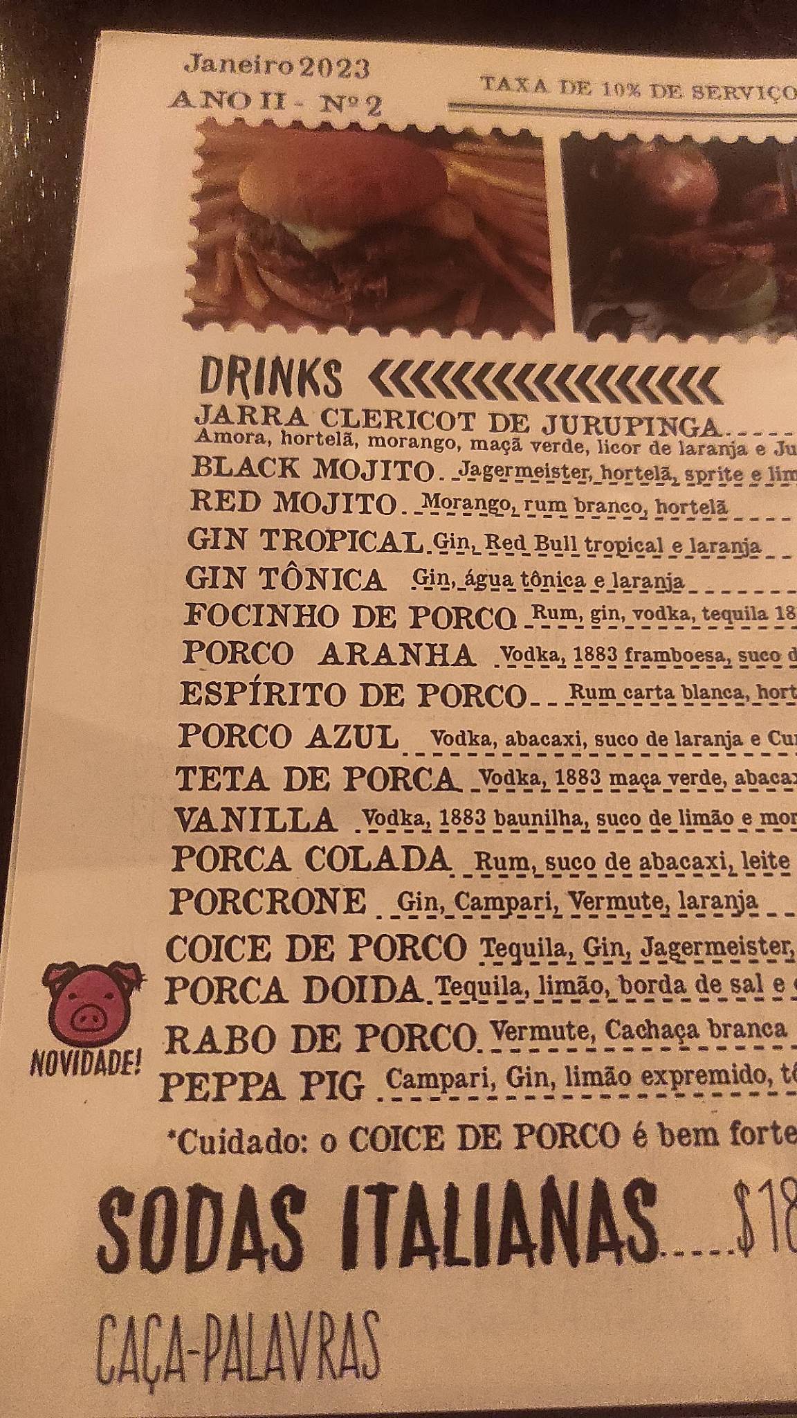 Menu em Seu Porco Timbó restaurante, Timbó