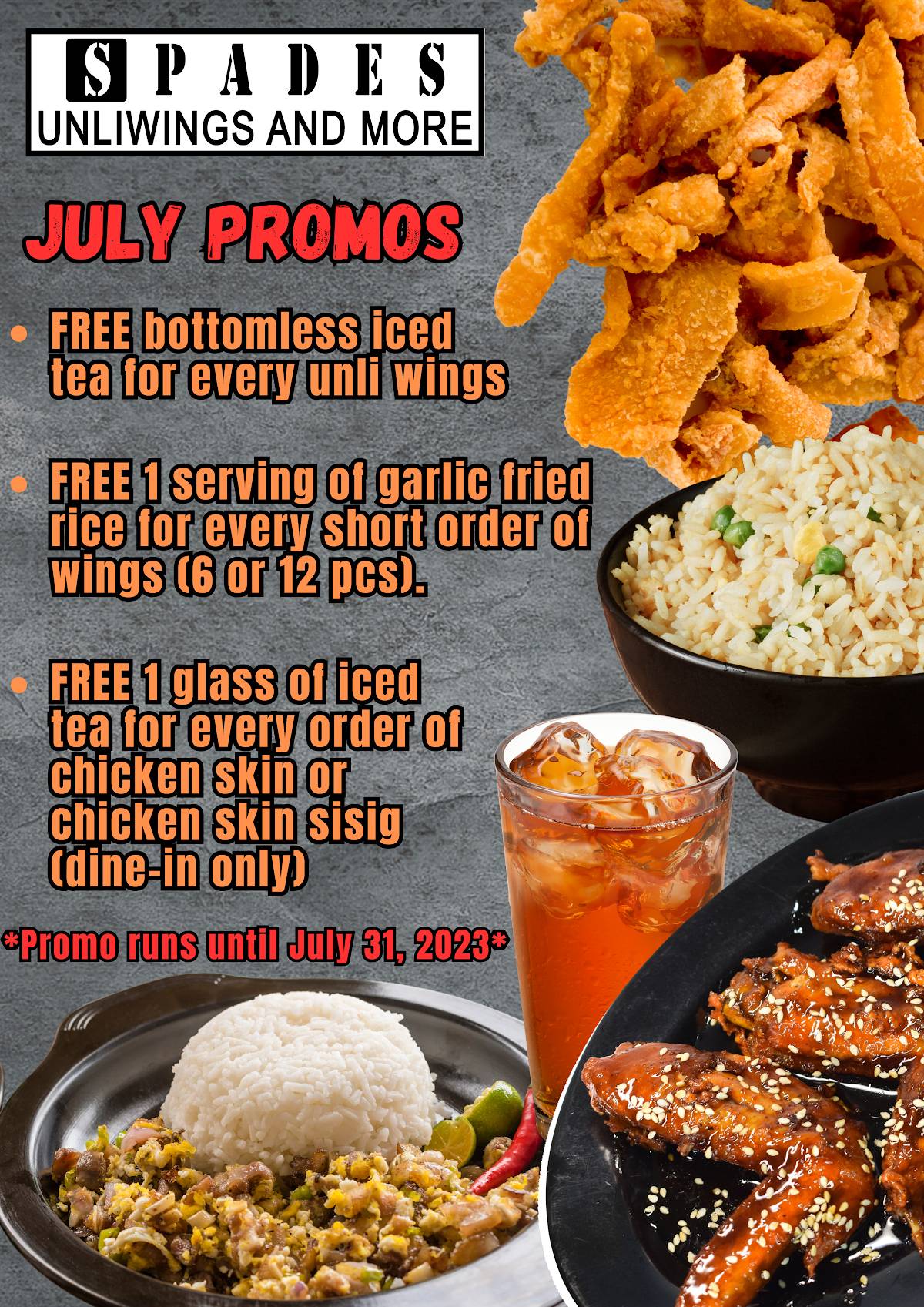 Menu at Spades Unliwings and More restaurant, Quezon City
