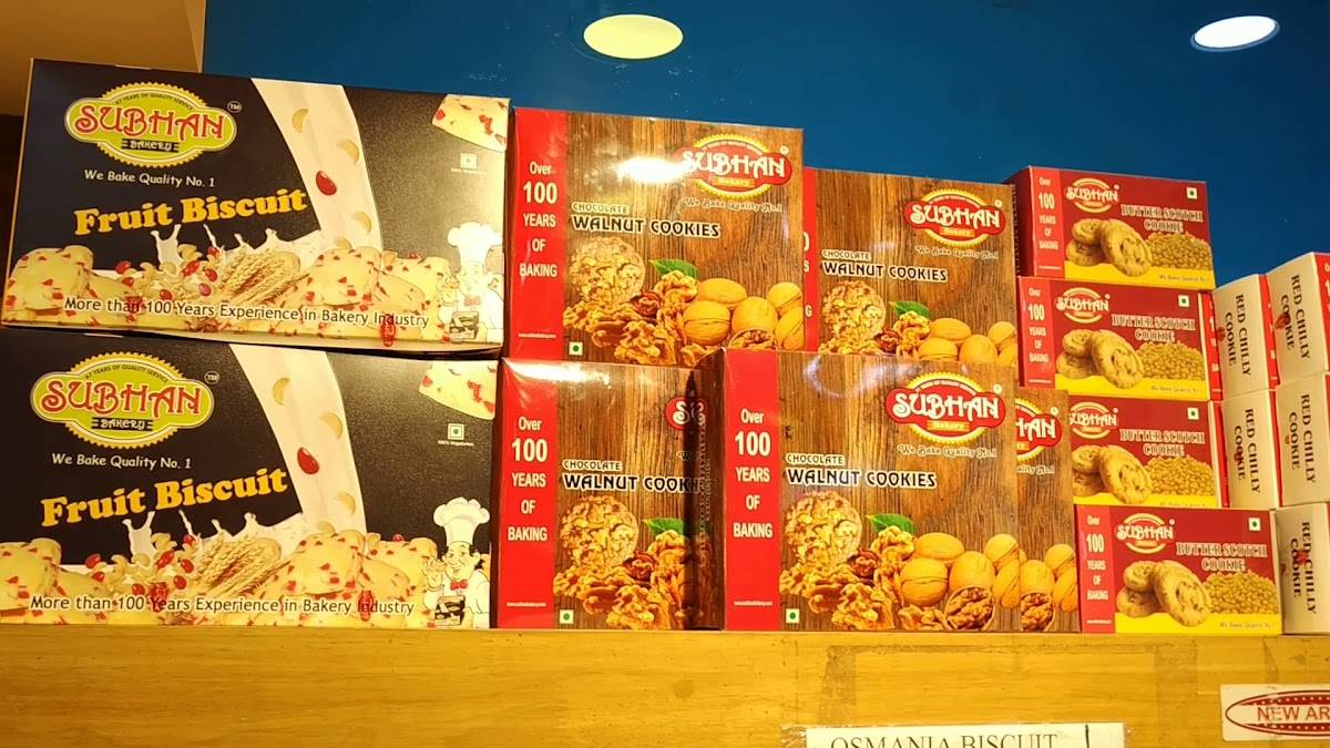 Menu at Subhan Bakery, Hyderabad, 11-6-467