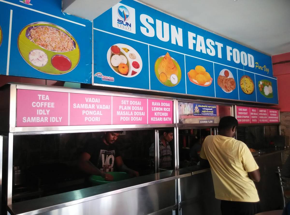 Menu at Sun Fast Food, Hosur
