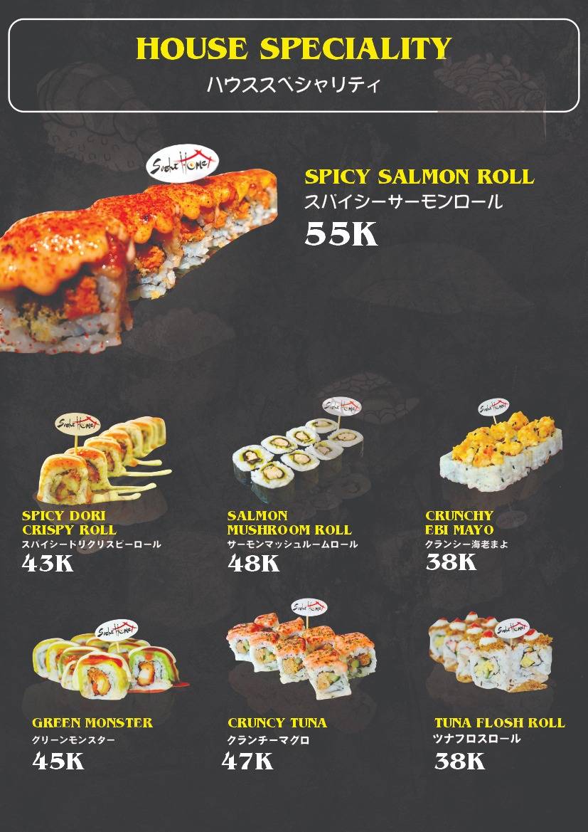 Carta del restaurante Sushi Home Batam, Batam