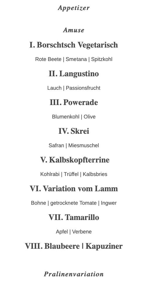 Speisekarte von Restaurant TROYKA, Erkelenz