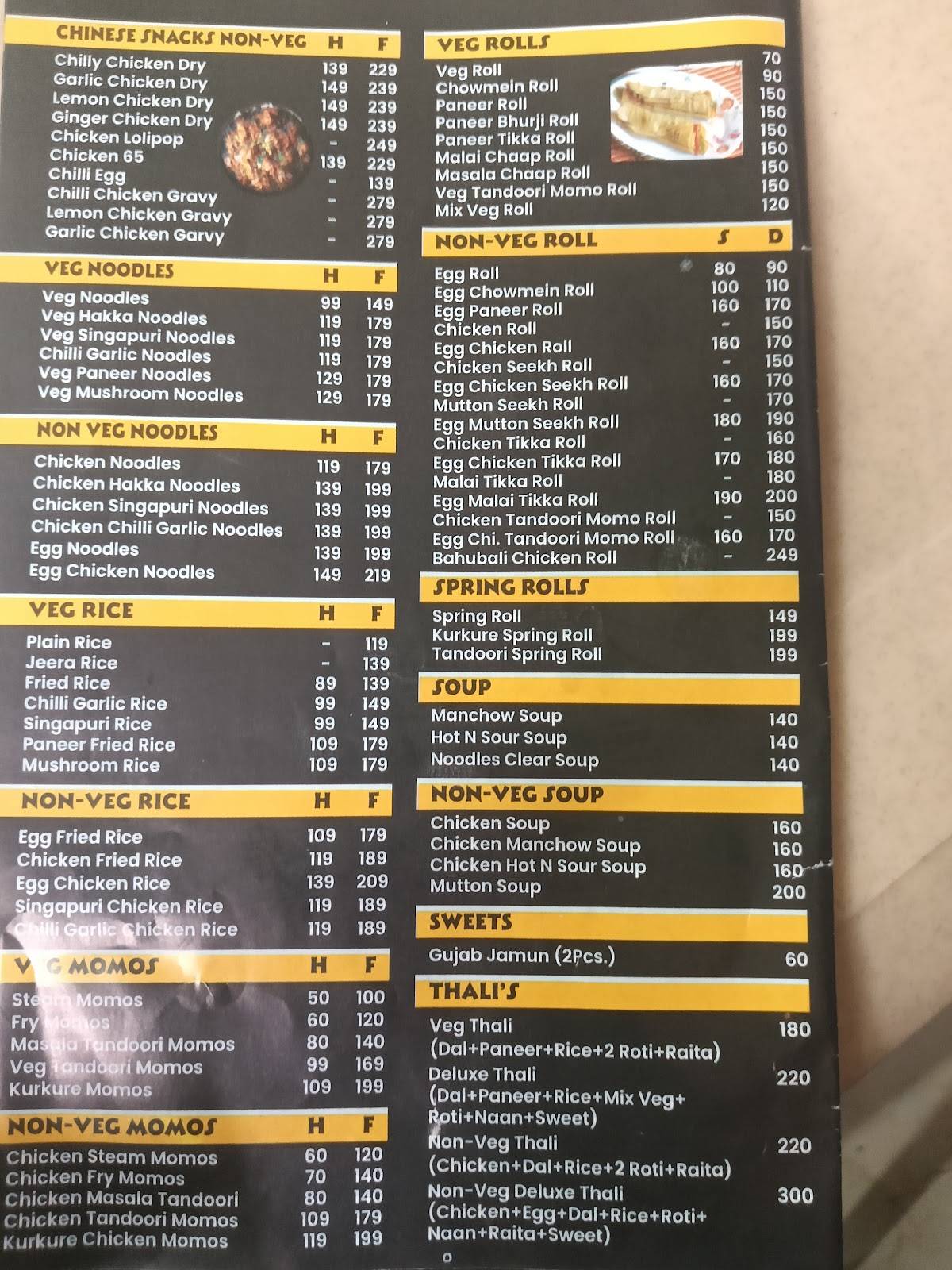 Menu at The Bollywood spice, Noida, Shop no. 10 ground floor ...