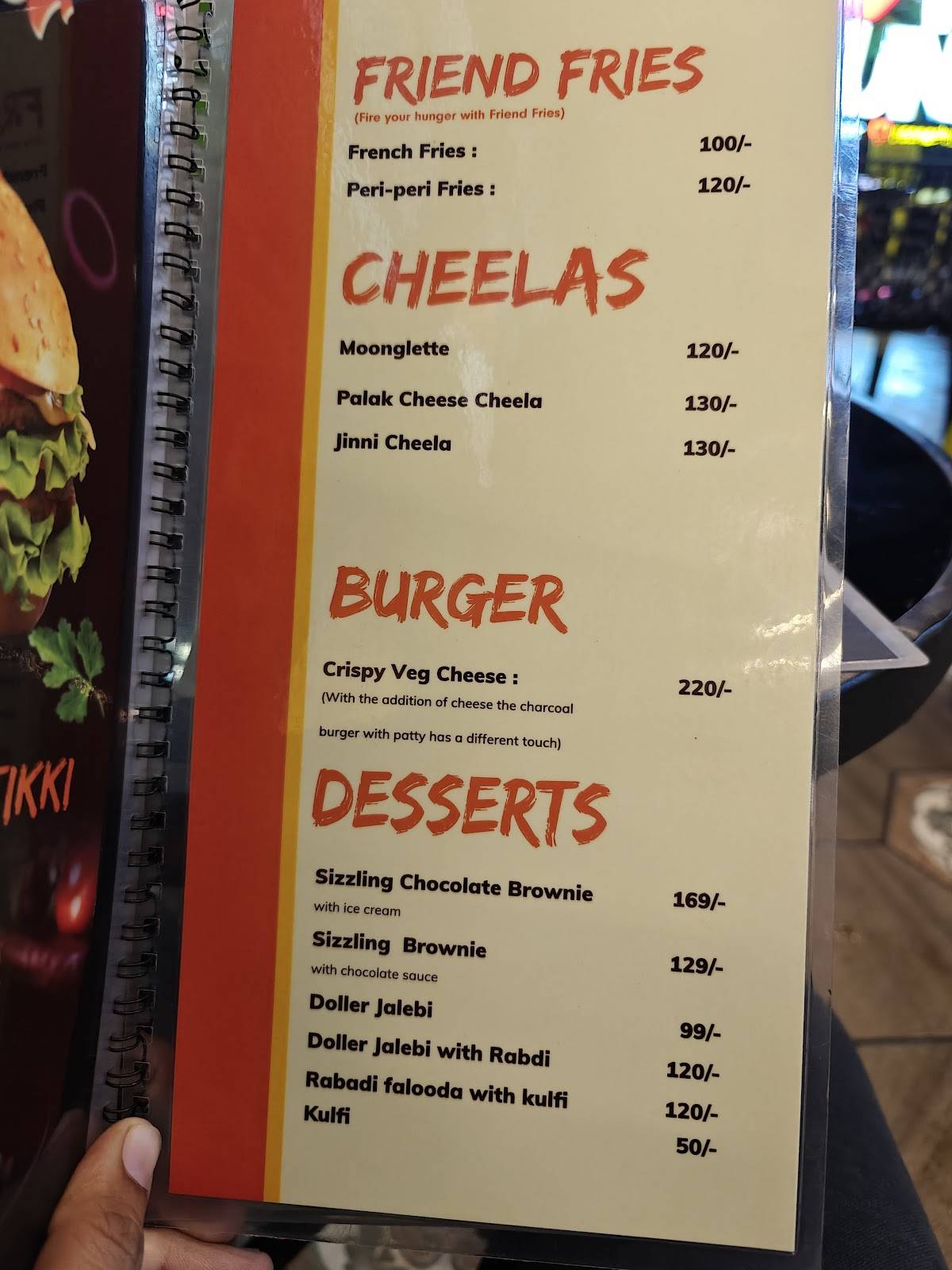 Menu at The Chaat Cafe by Ganesh Bhel, Pune, BLOCK-2