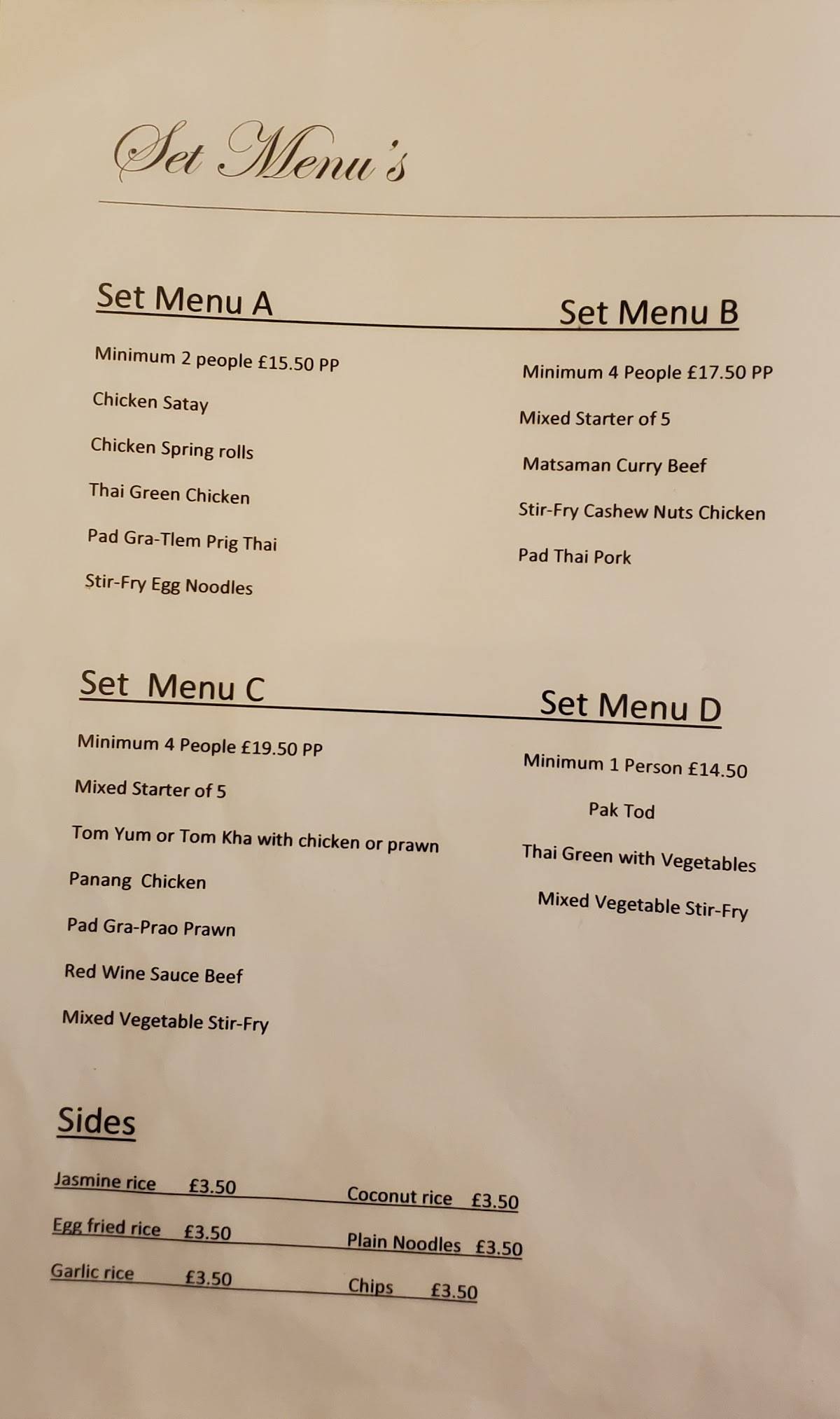 Menu at The Crown Inn Messingham restaurant, Scunthorpe