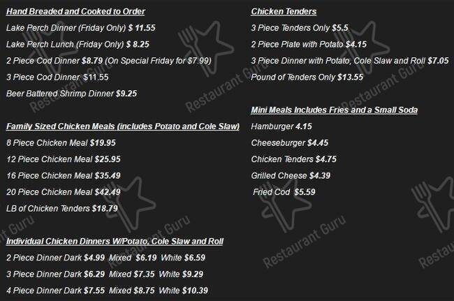 Menu at The Farm Restaurant, Racine
