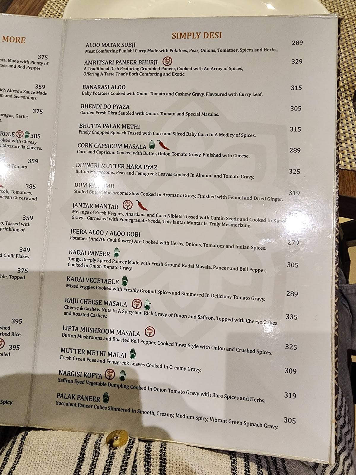 Menu at The Indian Curry House, Mysuru, 366