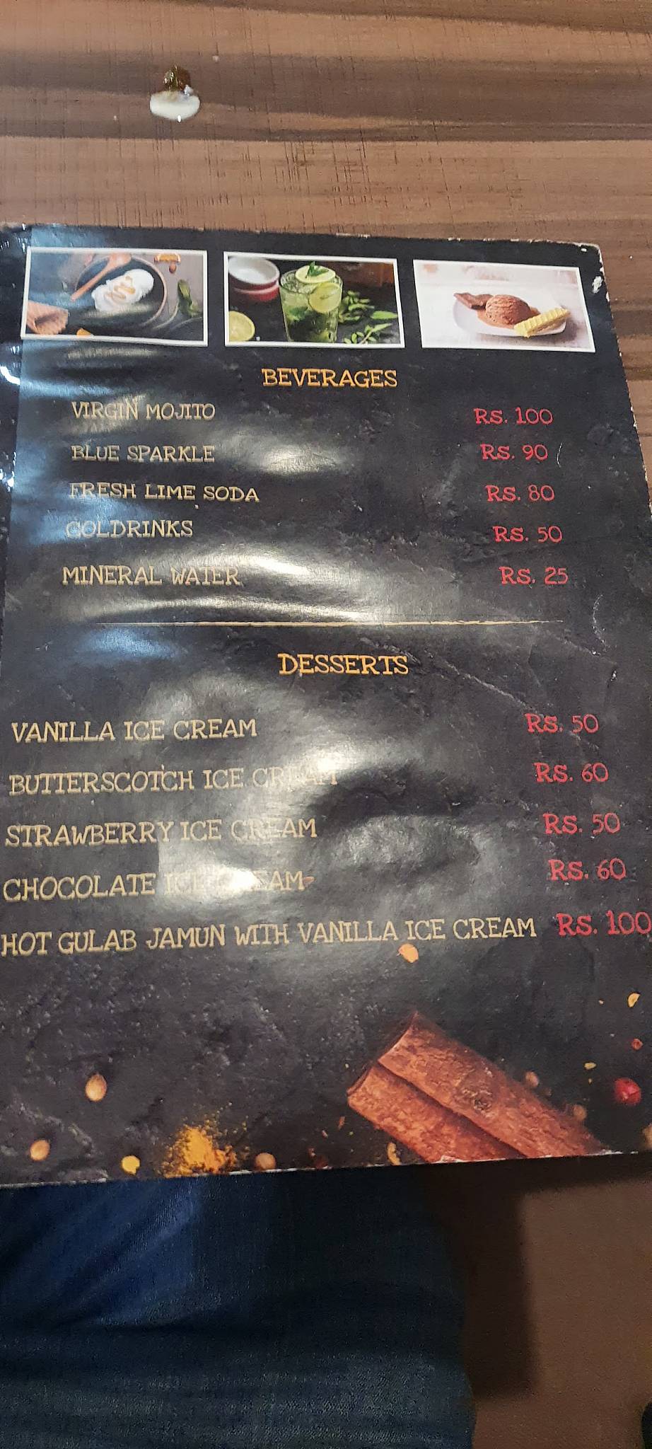 Menu at The One Baruipur, Baruipur