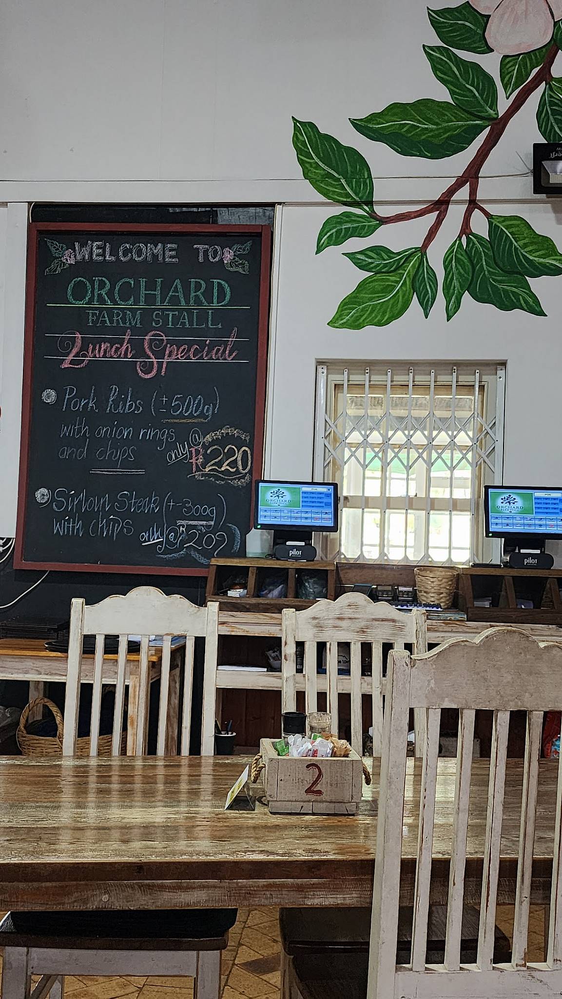 Menu at The Orchard Farm Stall restaurant, Grabouw
