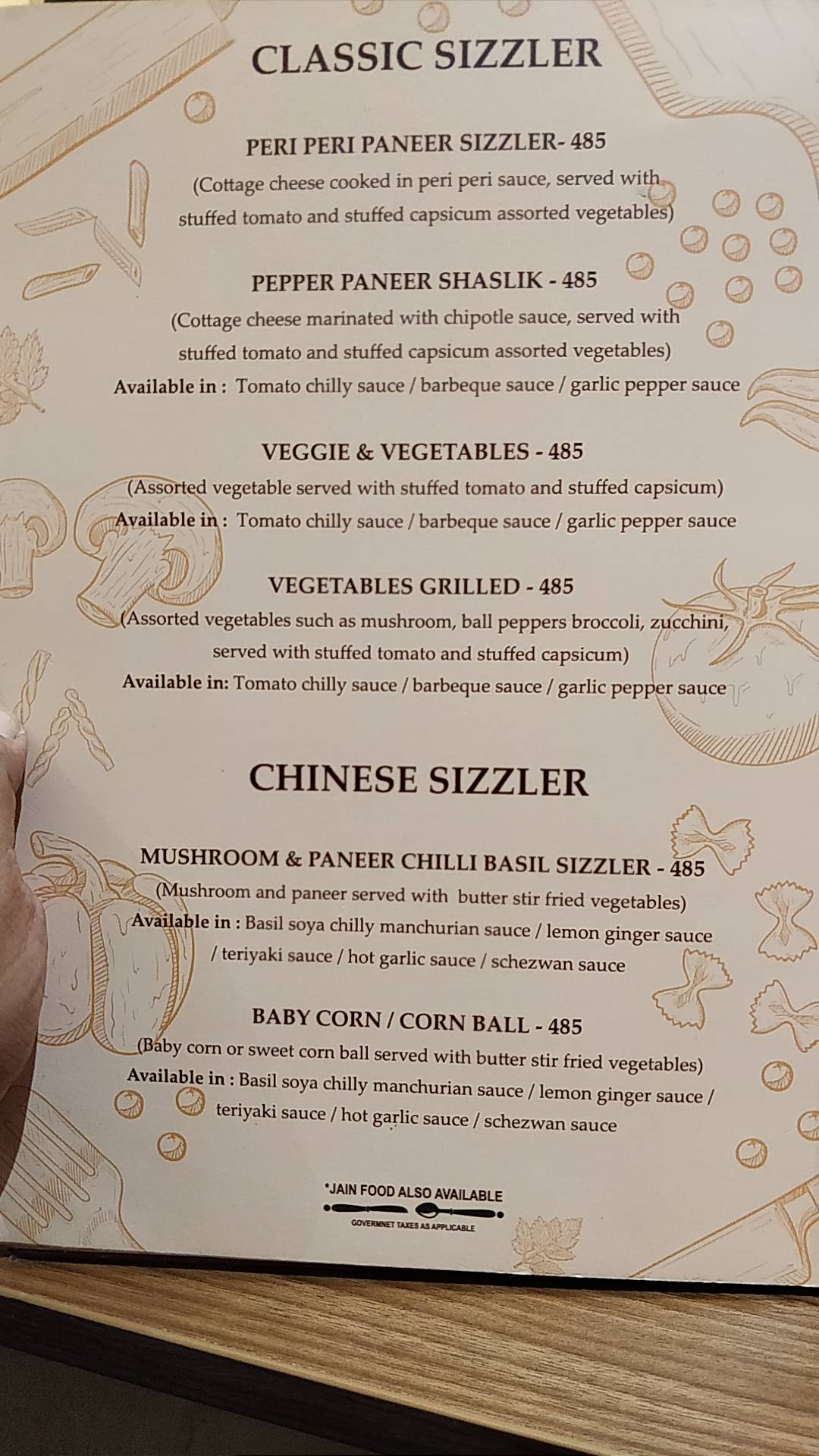 Menu at V2 Privé Pure Veg Multi-cusine Restaurant Mylapore, Chennai